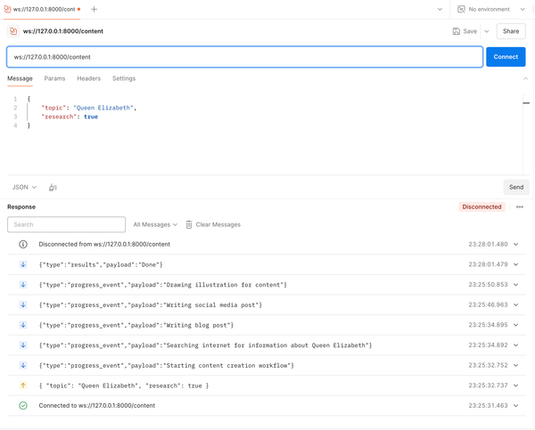 AI Content Creation Assistant — Part 3: WebSockets & Persistent Storage